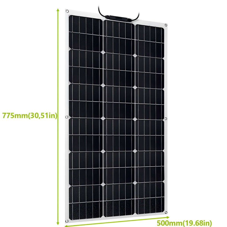 Flexible Solar Panel 300W 12v Portable Power Mono Camping Home RV ...