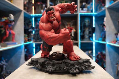 Custom Red Hulk Statue Exclusive | eBay