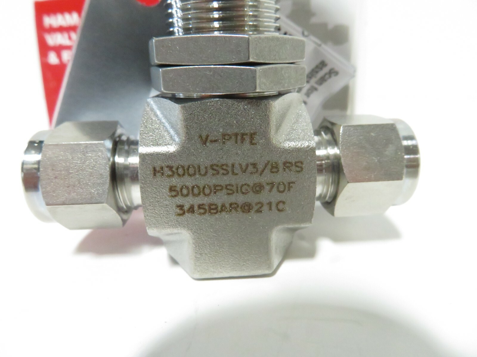 3/8" HAM-LET H-300U-SS-L-V-3/8-RS 5000PSIG Stainless Needle Valve NEW ...
