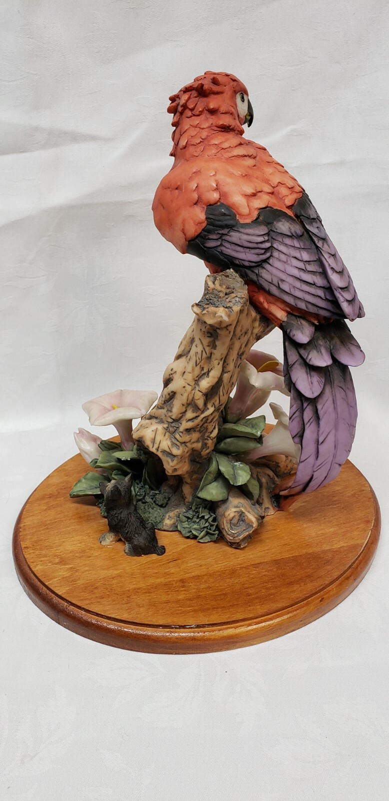 Vintage De Capoli Collection Beautiful Parrot Pink Flowers 12" Tall | eBay