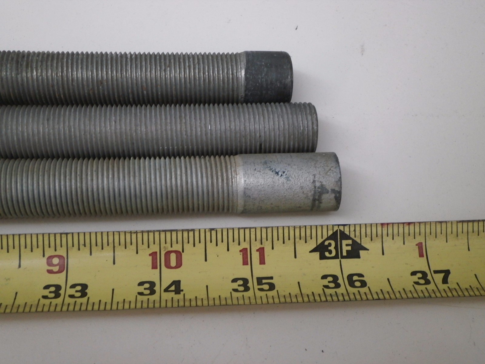 (10-Pack) 3/8 Rigid Conduit Running All Thread Pipe Rod 35" Length (5/8 ...