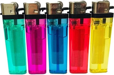 X5 DISPOSABLE LIGHTERS CHILD SAFE , ADJUSTABLE FLAME , 5 COLOURS ...
