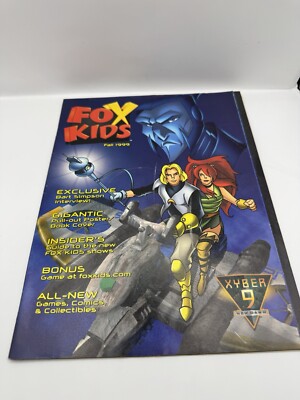 FOX KIDS MAGAZINE - FALL 1999 / XYBER 9 COVER / COMPLETE WITH POSTER | eBay