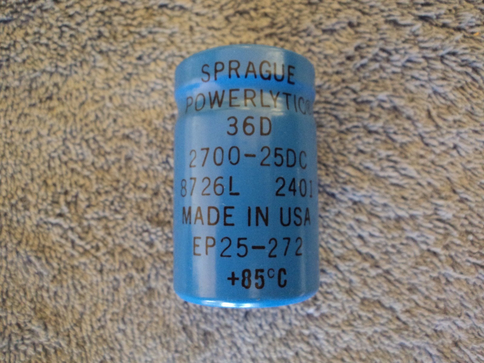 Sprague Powerlytic NOS 36D 2700uF 25VDC Electrolytic Capacitor | eBay