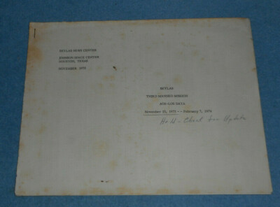 NASA Skylab 4 AOS LOS STDN Spaceflight Trajectory Data November 15 to ...