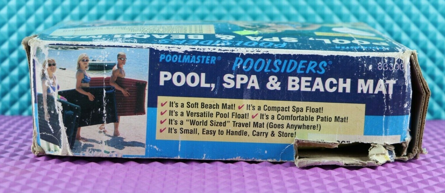 Vintage 1996 Poolmaster Poolsiders 48"x26" Pool Spa Beach Mat Float ...