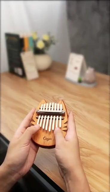 8 Keys Mini Kalimba Portable Wooden Finger Harp Thumb Piano Musical ...