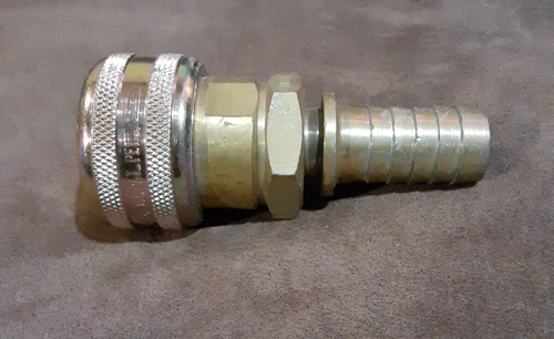 Brass Quick Disconnect 1-Way Socket 3/4" Hose Barb Foster FM6906 Semi ...