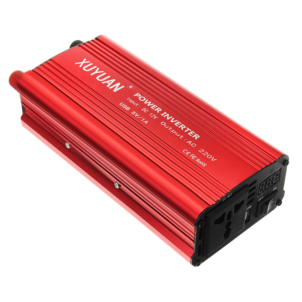 800W 2000W Car Power Inverter 12V 24V To 110V 220V AC USB Outlet Solar ...