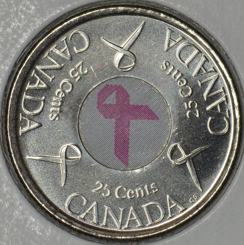 CANADA 25 cents 2006 P Pink Ribbon coin in MS | eBay