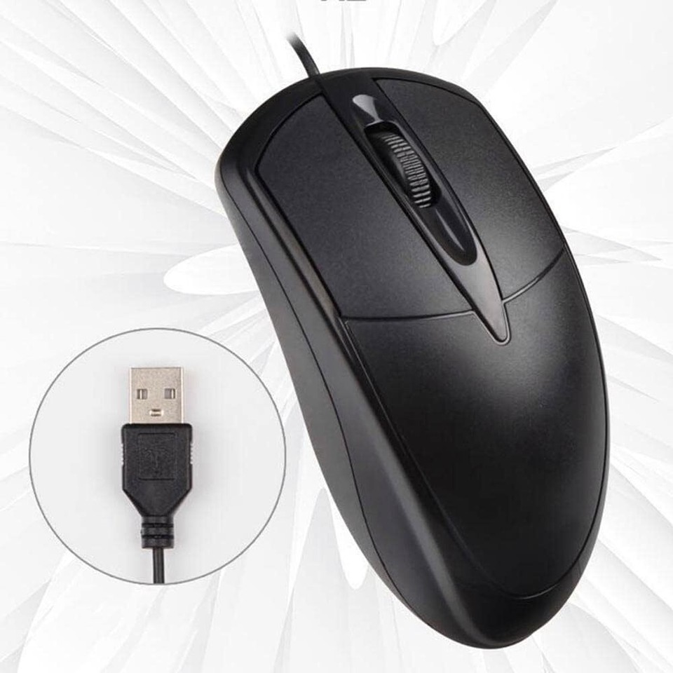 USB 2.0 Optical Wired Scroll Wheel Mouse PC Laptop Notebook Desktop ...