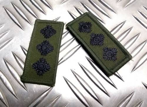 Genuine Vintage British Army OD Green Subdued CAPTAIN Rank Tab Patch ...