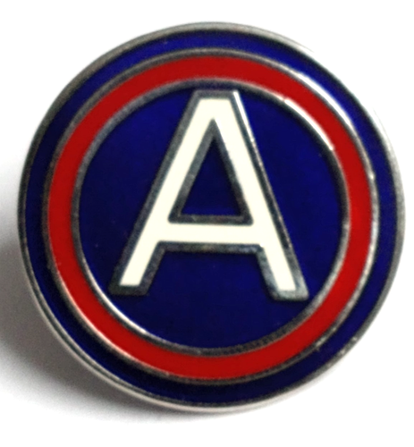 United States 3rd Army Central USA Insignia Lapel Tie Hat Military Pin ...