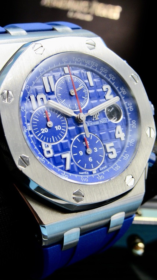 Audemars Piguet Royal Oak Offshore Indigo Blue 42mm 26470ST Box Papers ...