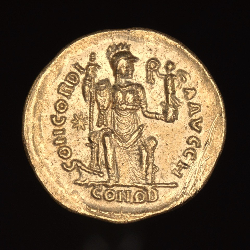 Roman Gold Coin -- Theodosius II Solidus | eBay
