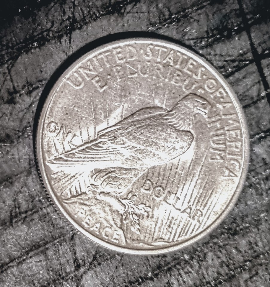 1922 United States Liberty Peace $1 Dollar Coin, 90% Silver, 38.1mm, KM ...