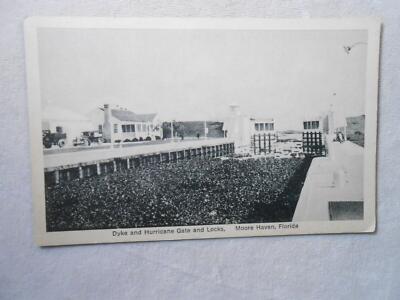 Vintage Postcard - Dyke - Hurricane Gate - Locks - Moore Haven, FL | eBay