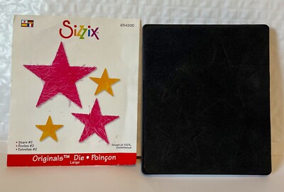 SIZZIX ORIGINALS LARGE RED DIE STARS #2 654995 | eBay