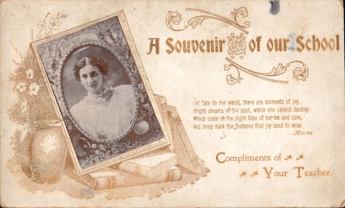 1897-1898 Sherry School Souvenir Card, Milladore, Wood County Wisconsin ...