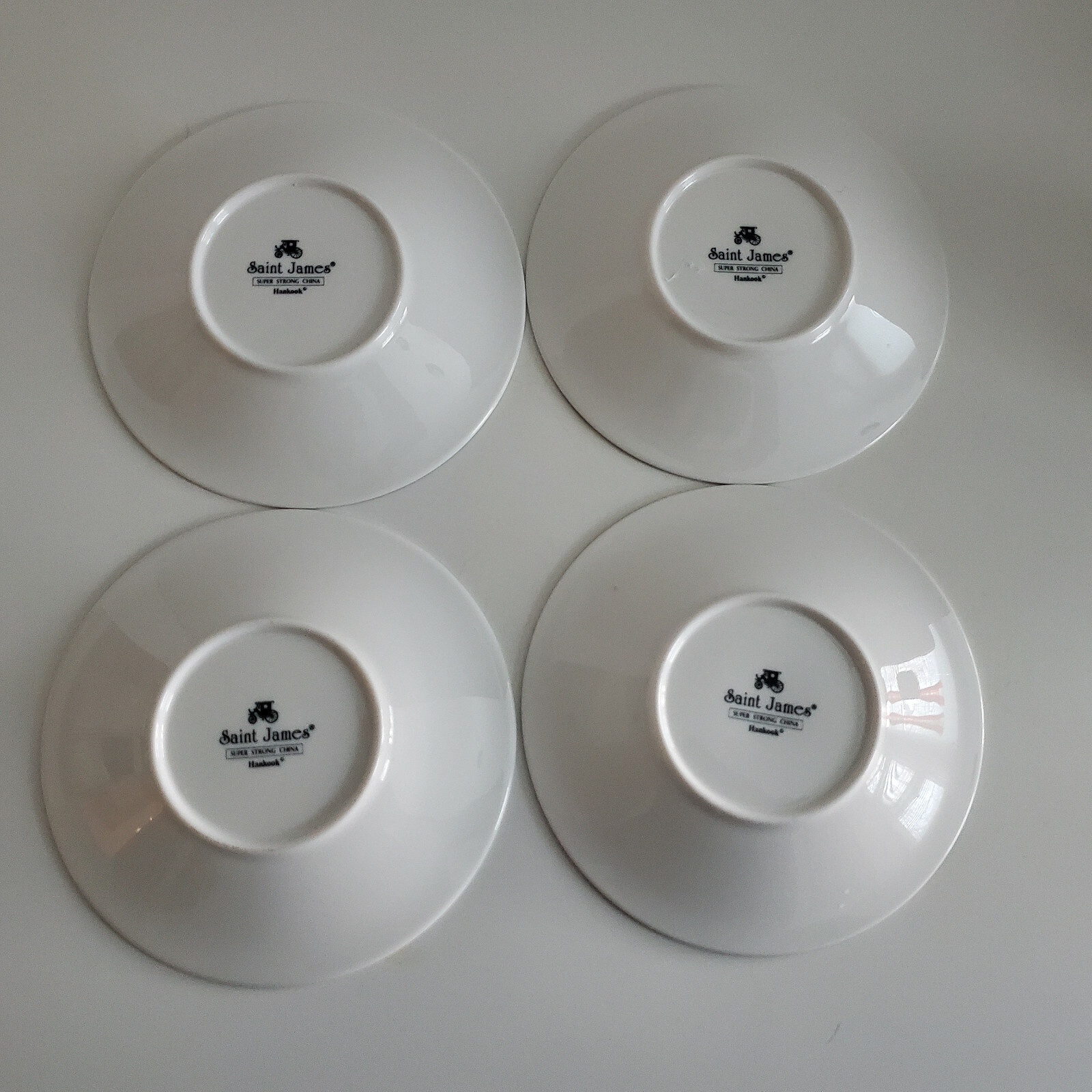 Set of 4 Hankook Saint James Cups & Saucers Coffee Tea Super Strong FS ...