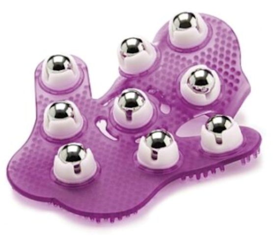 Roller Balls Massage Glove Purple Accessory Flexible Smooth Massager ...