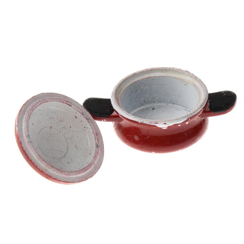 1/12 Dollhouse Miniature Cookware Furnitures Metal Spotted | eBay Australia