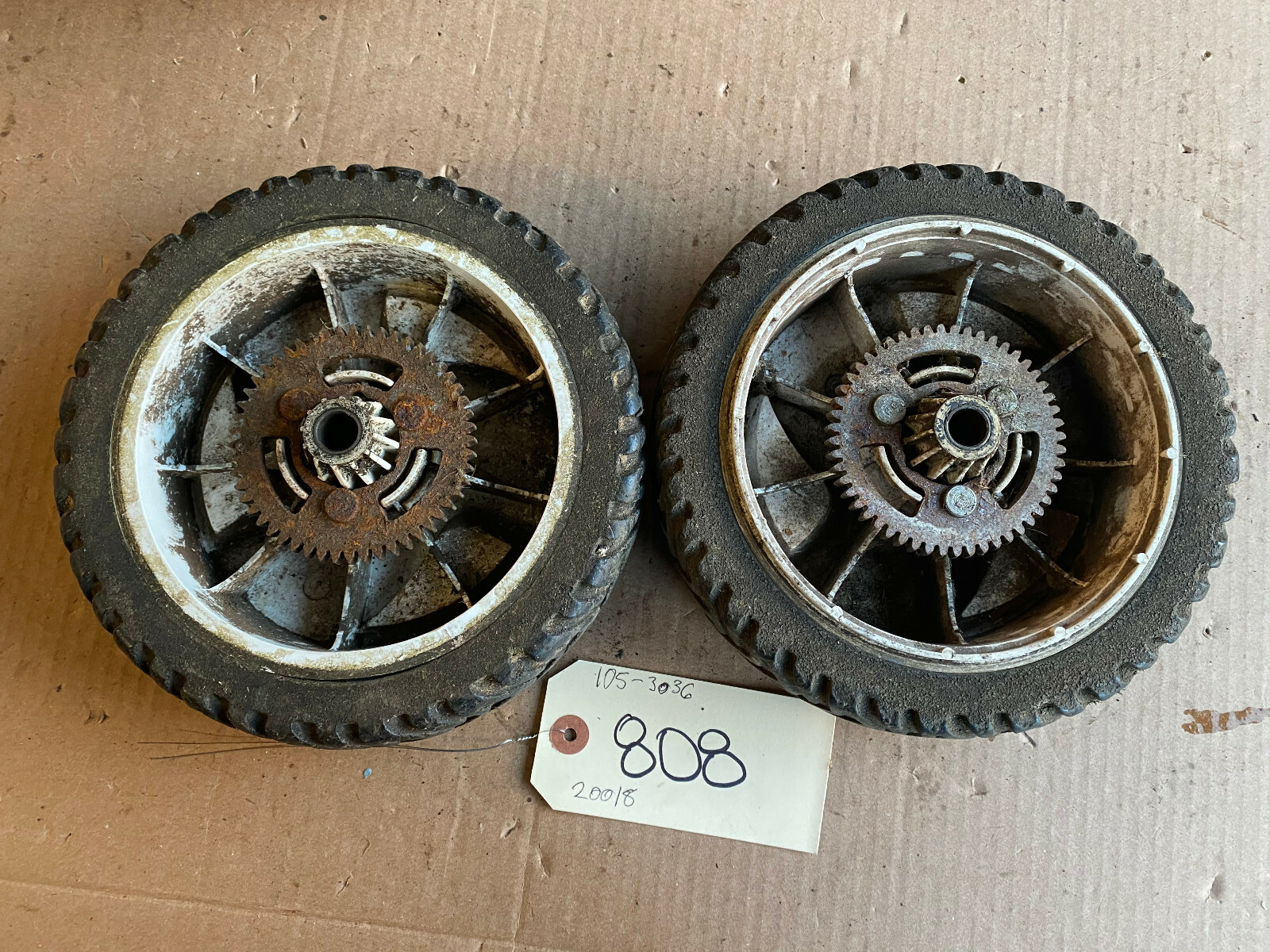 Toro Recycler 105-3036 Rear Drive Wheel Gear ASM (2 wheel set) (#808 ...