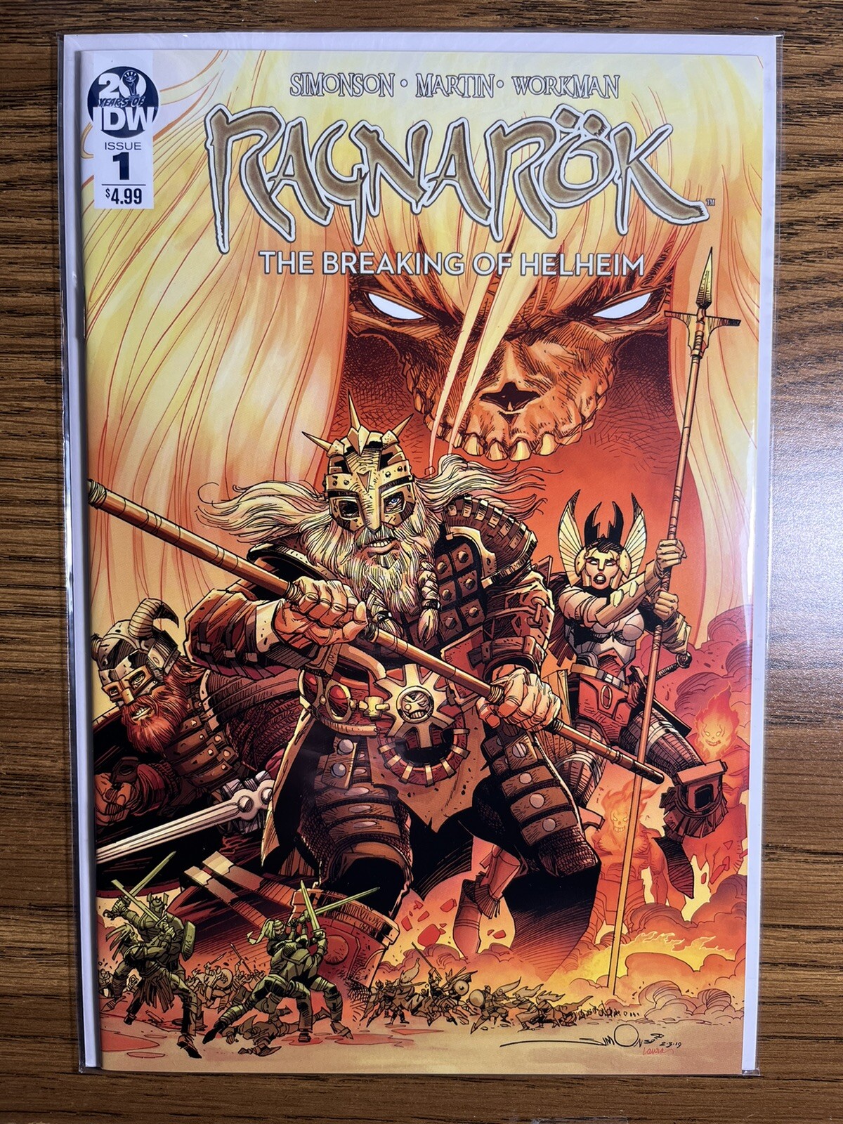 RAGNAROK THE BREAKING OF HELHEIM 1 NM/NM+ WALTER SIMONSON COVER IDW ...