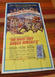 Original full sized 1968 MOVIE POSTER , NIGHT THEY RAIDED MINSKYS 81" X ...