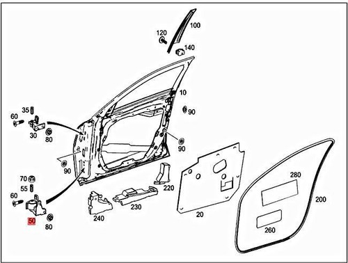 Genuine MERCEDES S205 W205 C-CLASS W205 Estate S205 Hinge 2057200337 | eBay