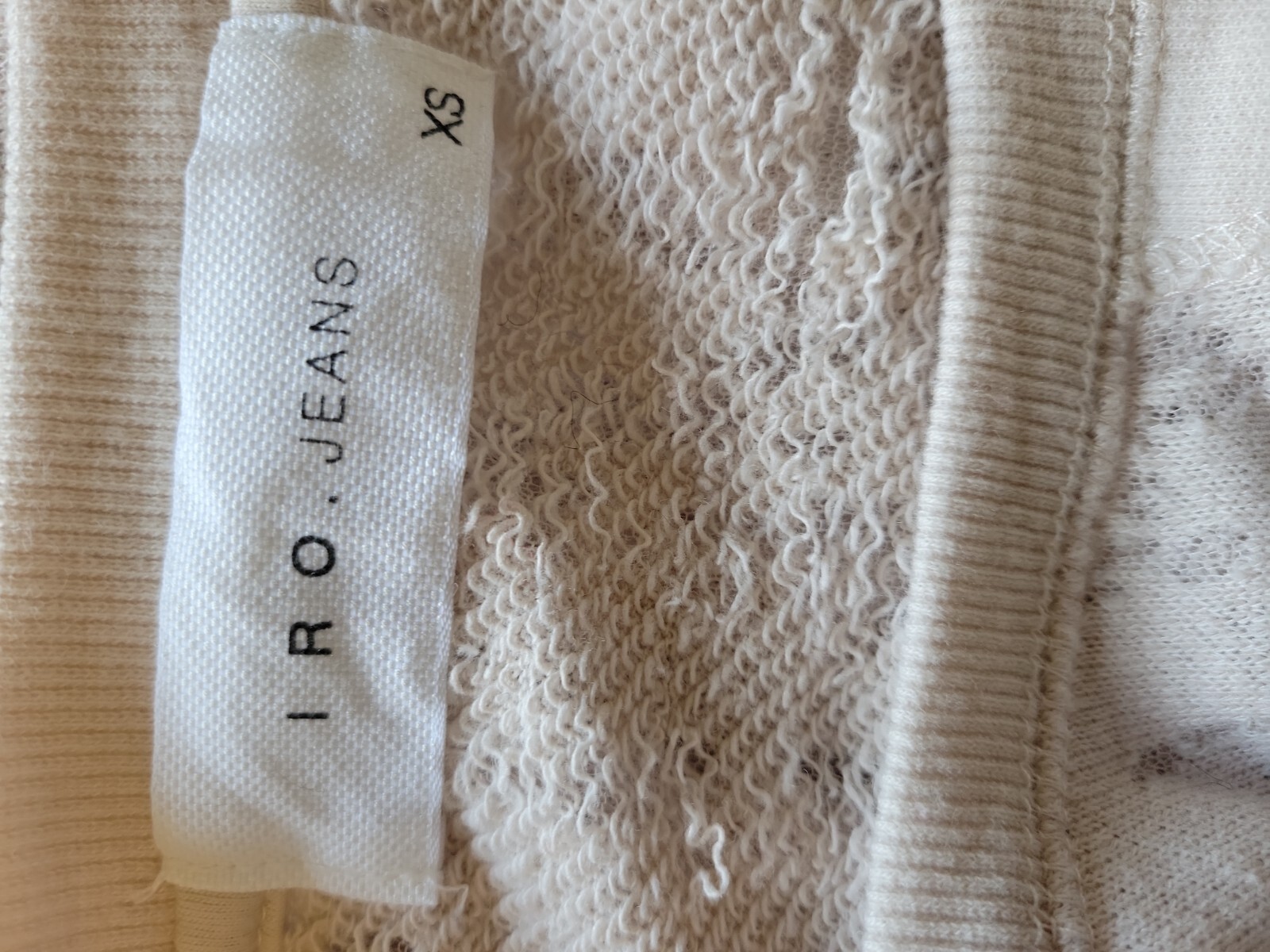 IRO Jeans Gareth Distressed Burnout Sweater Ivory XS | eBay