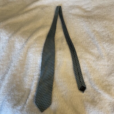 Giorgio Armani Men Dress Tie Geometric Pattern 100% Silk Made in Italy ...