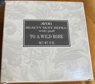 Avon Beauty Dust Refill with Puff - To A Wild Rose - New Old Stock ...