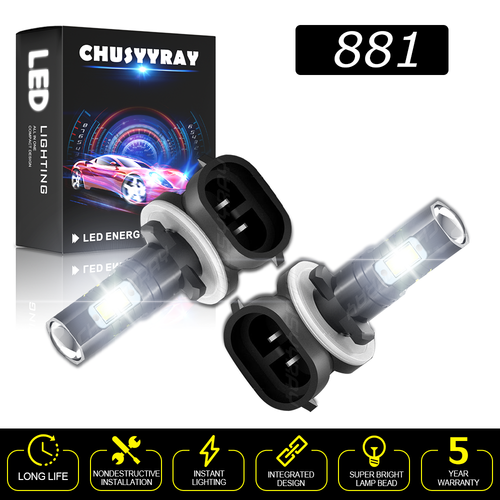 2X LED Fog Driving Lights Bulb 881 862 886 889 894 896 898 Cool White ...