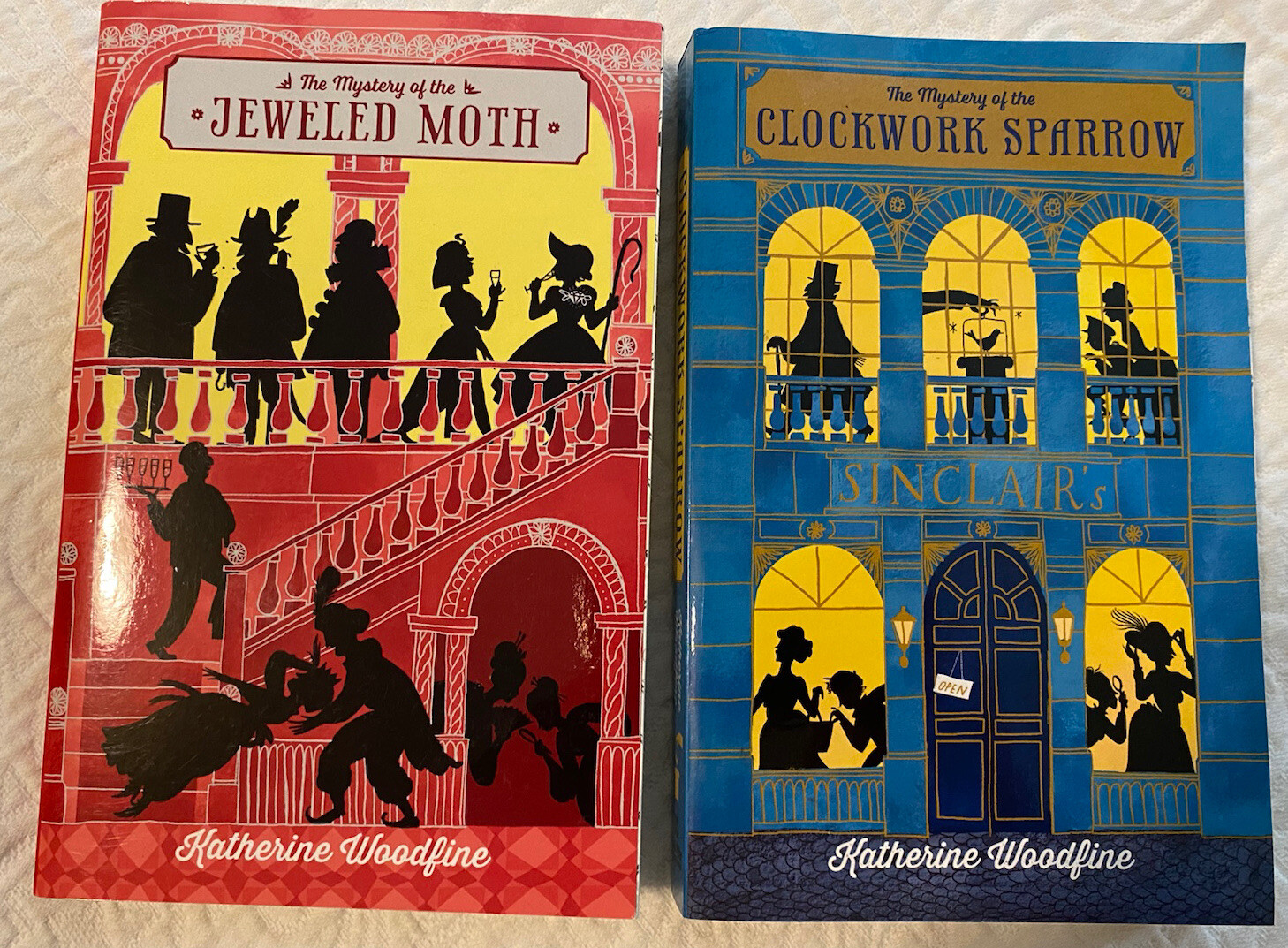 Katherine Woodfine Sinclairs Mysteries Lot of 2 Jeweled Moth ...