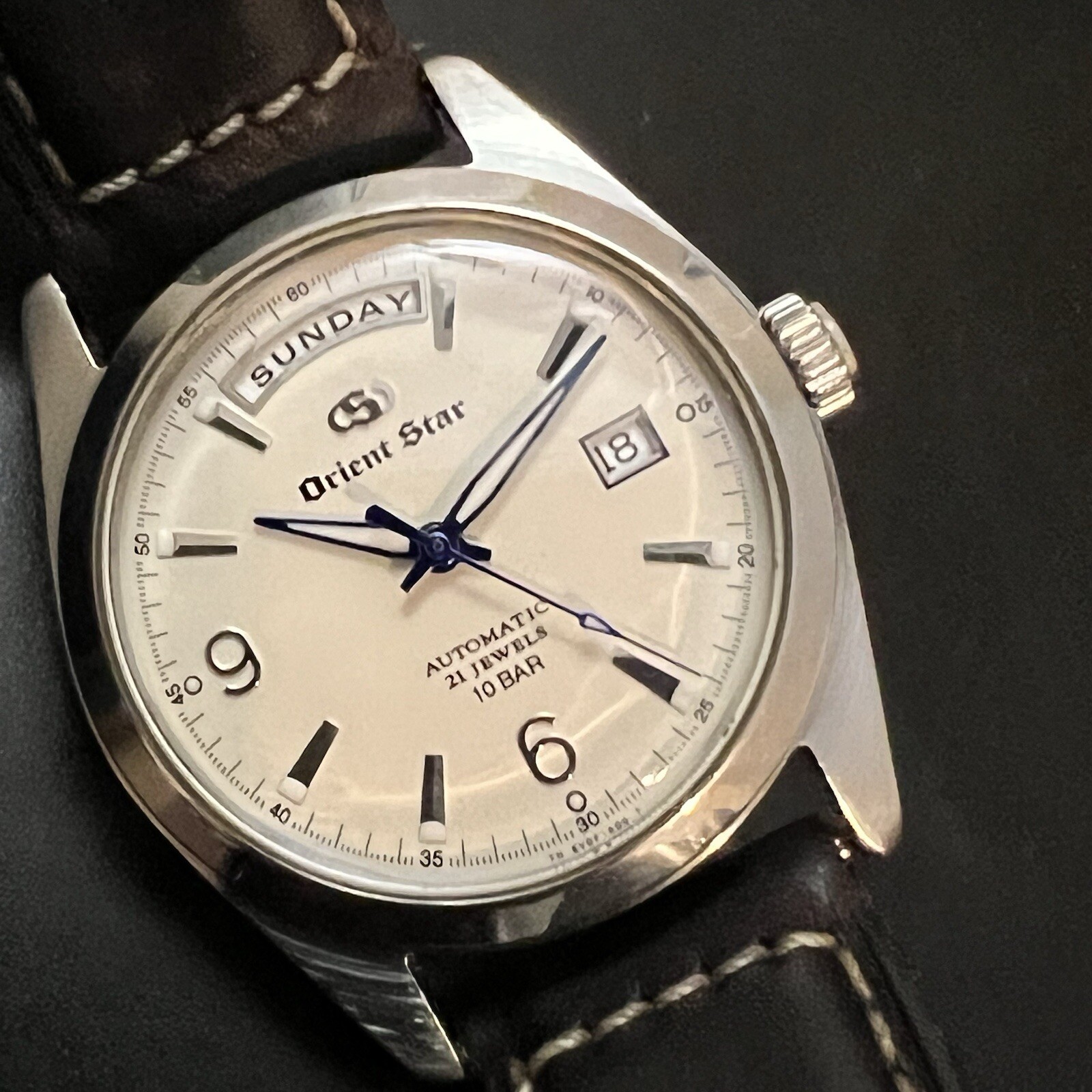 Orient Star WZ0011EV RARE! 36mm Day/Date Explorient NEEDS SERVICE ...