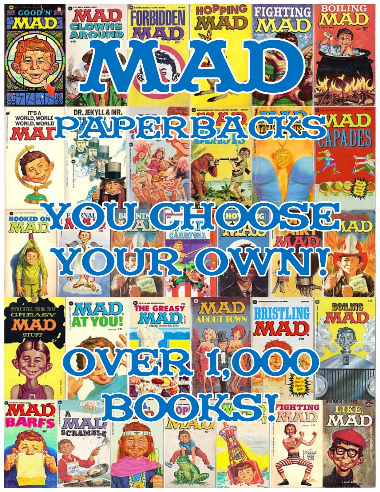 113 Available to Choose Your Own MAD Magazine Paperback Book Alfred E ...