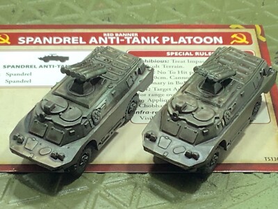 Team Yankee Painted Soviet Spandrel Anti Tank Plt. W/Card #3 | eBay