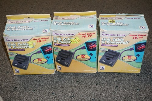 InterAct Gameboy Color Link Cable and PowerPaks (3) (Untested) | eBay