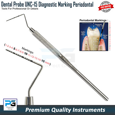 Periodontal-Probes-UNC-15-BPE-Probe-Marking-Color-Coded-Examination ...