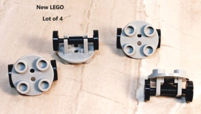 New LEGO Wheels Lot of 4 Dolley Deck Dolly Moving Equipment Airplane ...