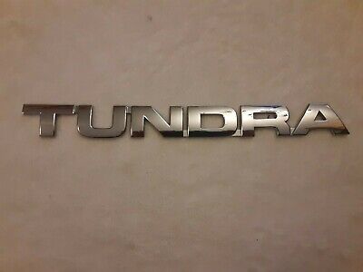 07-13 Toyota Tundra Silver Decal 75471-0C040 Emblem 75471-0C050 Logo ...