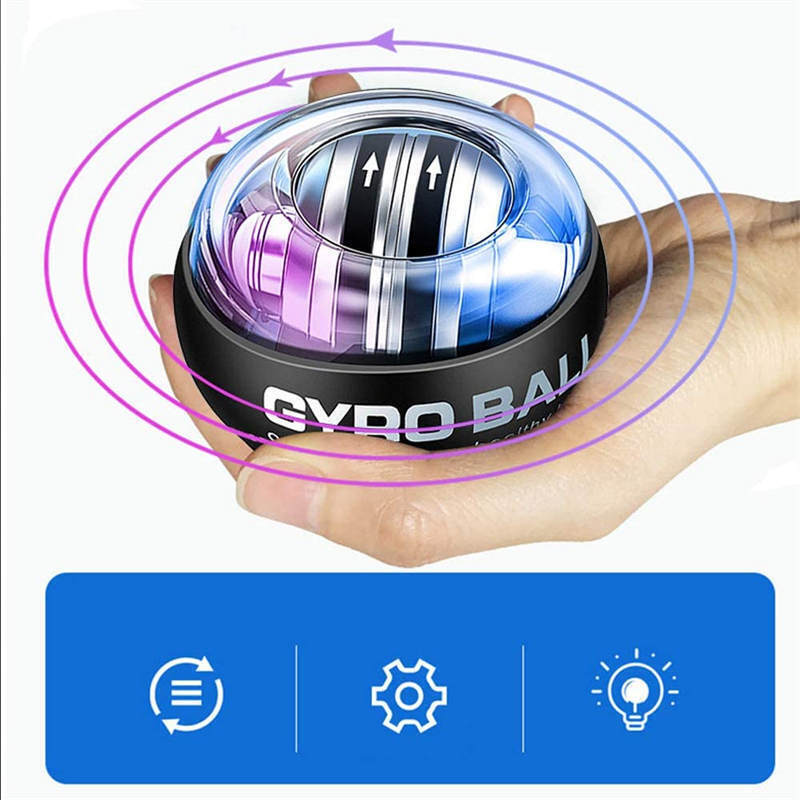 LED Wrist Ball Trainer Relax Gyroscope Ball Muscle Power Ball Gyro Arm ...
