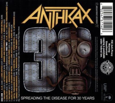 ANTHRAX - SPREADING THE DISEASE [30TH ANNIVERSARY DELUXE EDITION] [2 CD ...