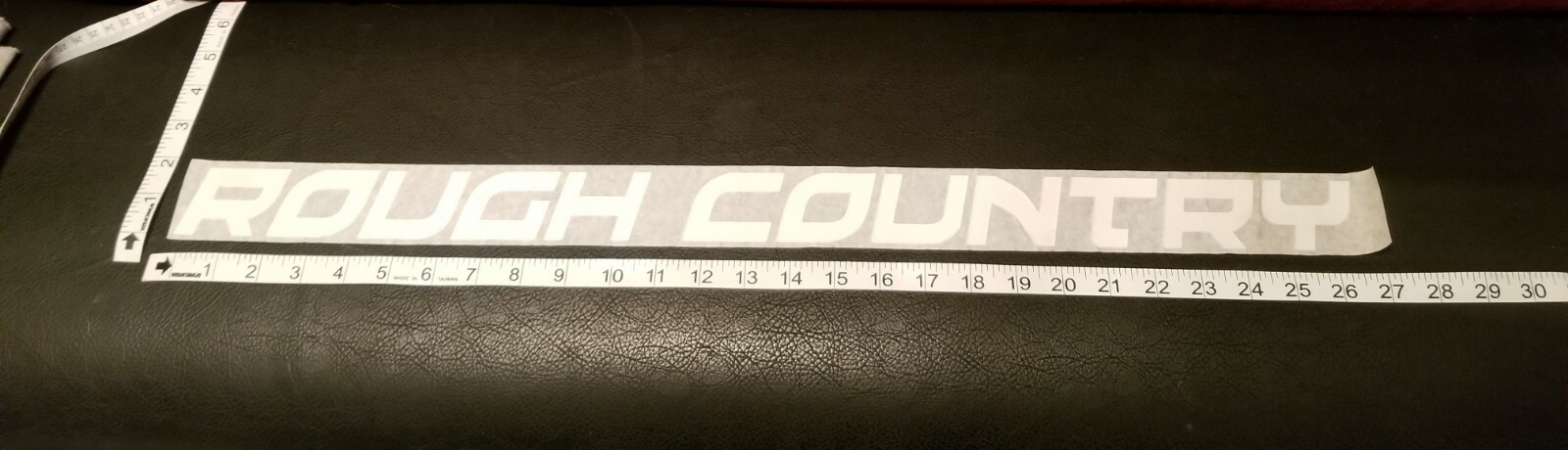 Rough Country Windshield Banner Decal Medium White 27" | eBay