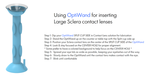 OptiWand 3 Pack Soft Contact Lens Insertion Removal Tool. Eye Lens ...