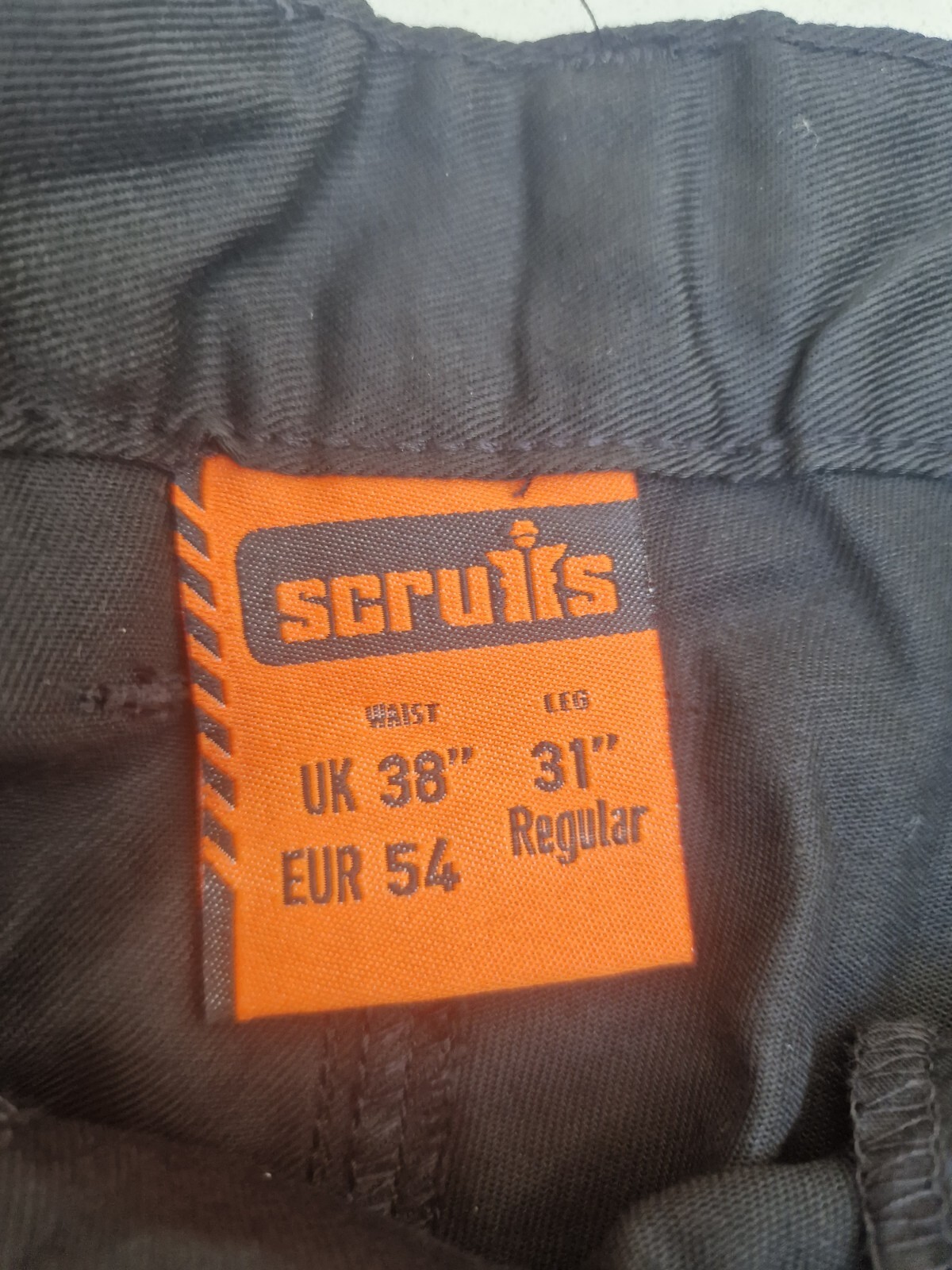 Scruffs T51797 Men's Regular Fit Worker Plus Trousers - Black for sale ...