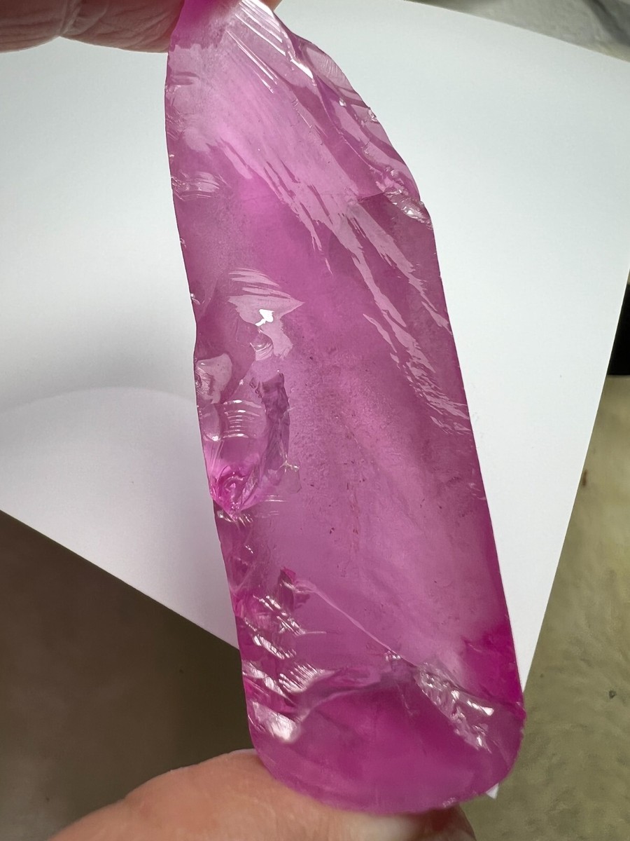 Pink Lab Grown Synthetic Corundum