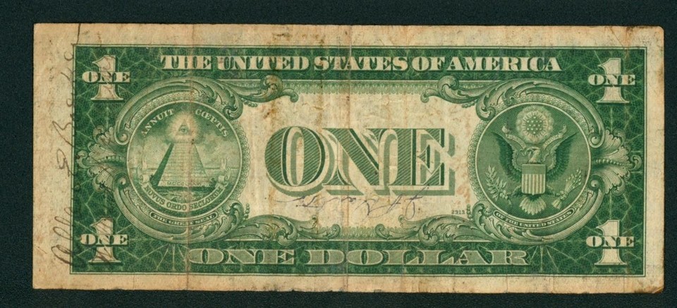 (SHORT SNORTER) $1 1935 Silver Certificate Note ** PAPER CURRENCY ...