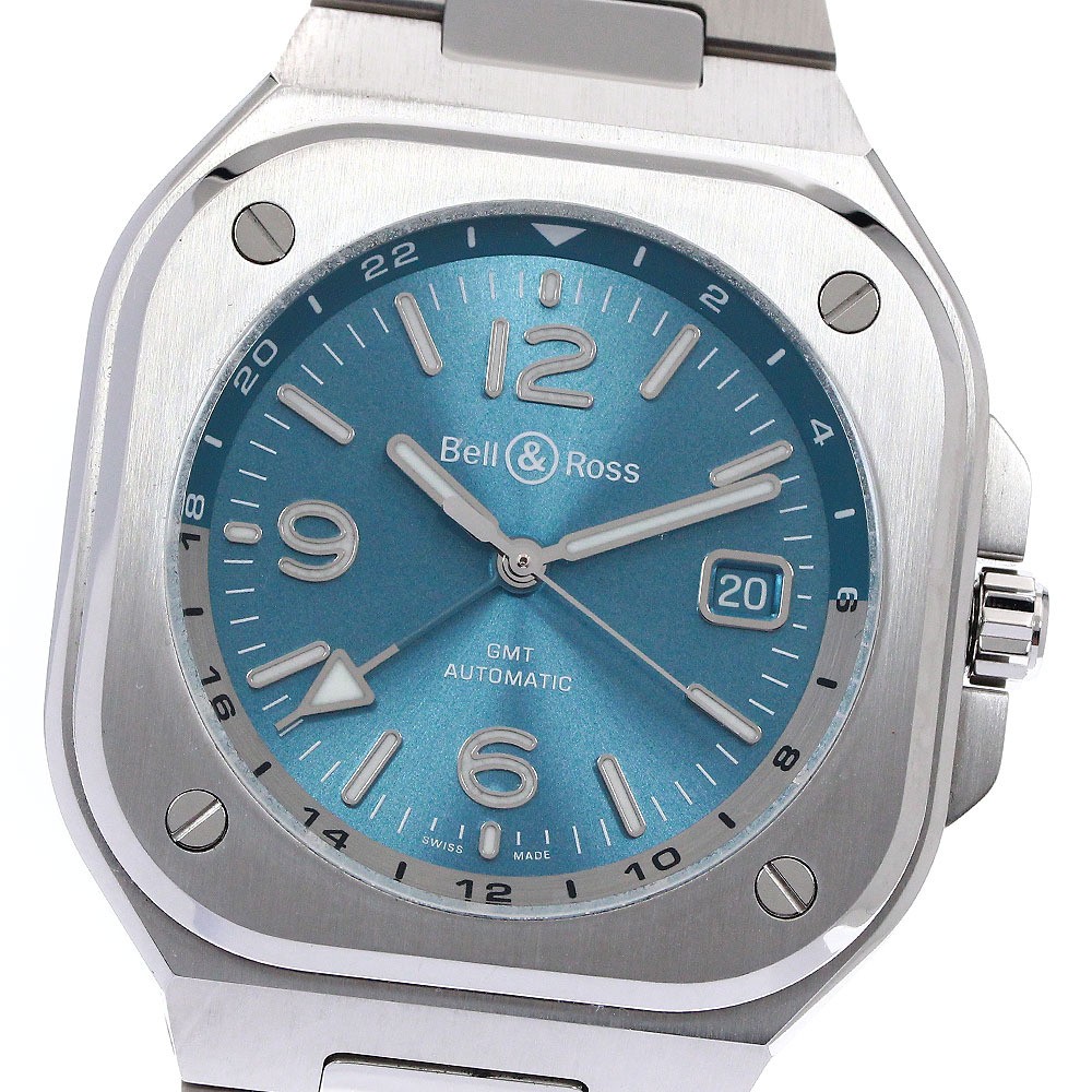 BELL&ROSS BR05 GMT SKY BLUE BR05G-PB-ST/SST TO218667 - Gem